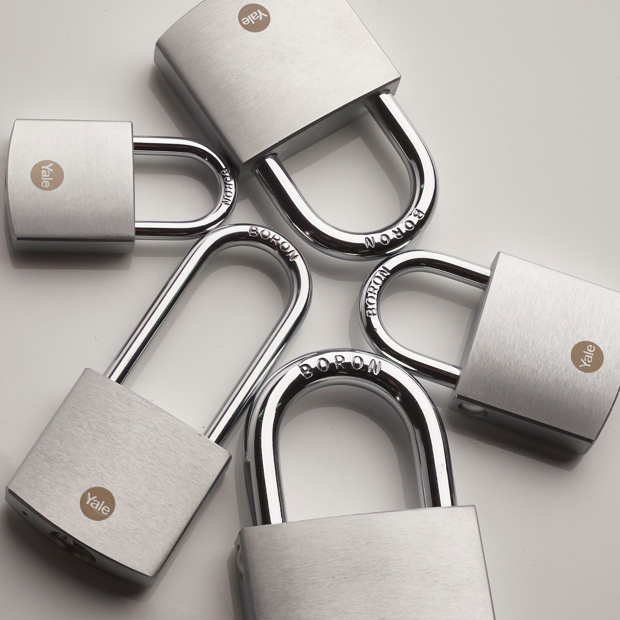 Brass Padlocks with Chrome Finish | Yale