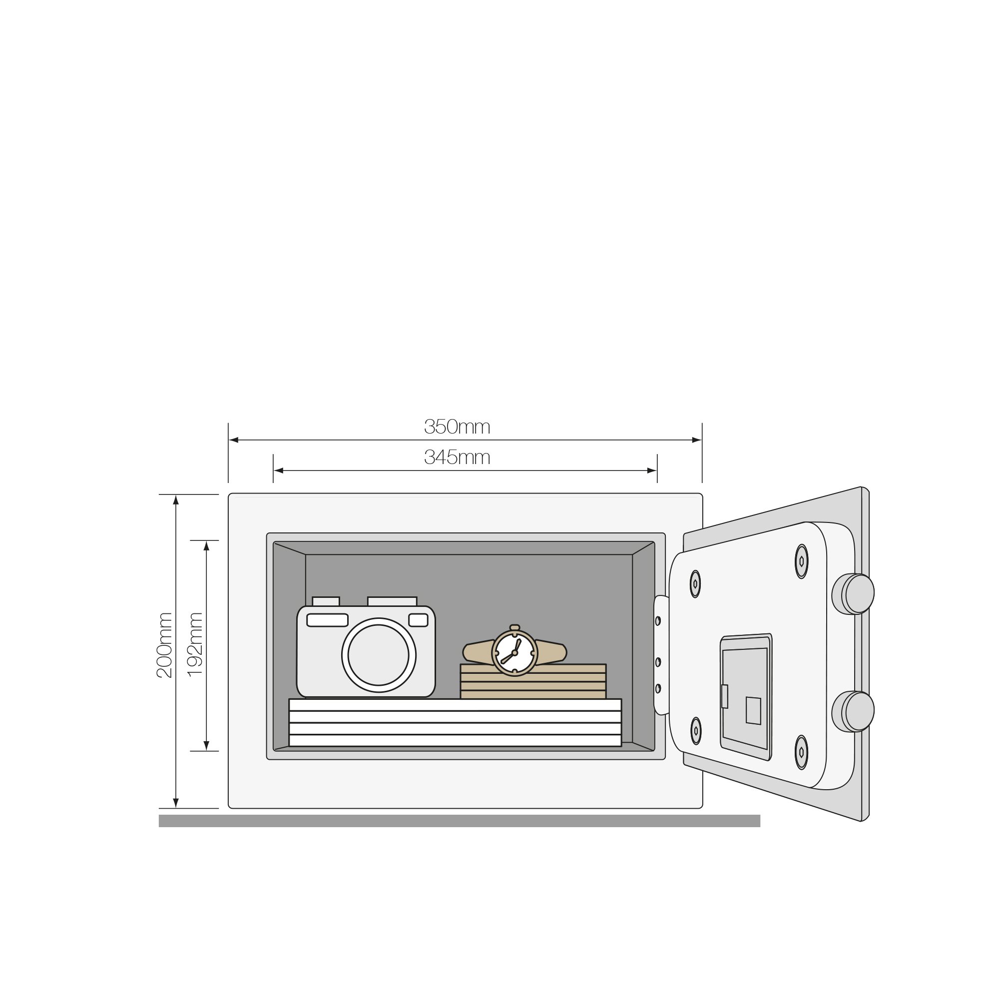 High Security Motorised Safe Compact | Safes Dubai | Security Safes ...