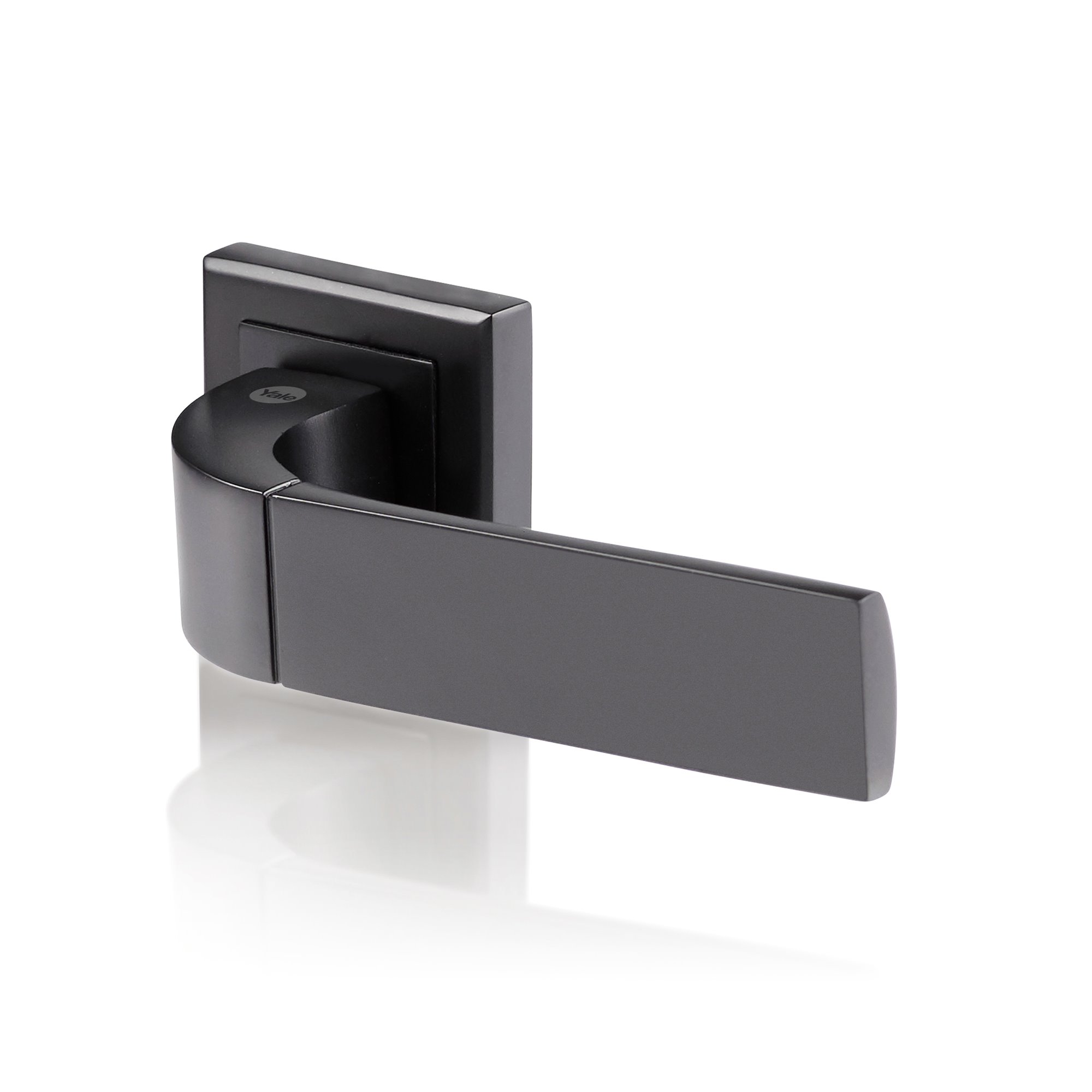 Mânere negre pentru ușă | Yale