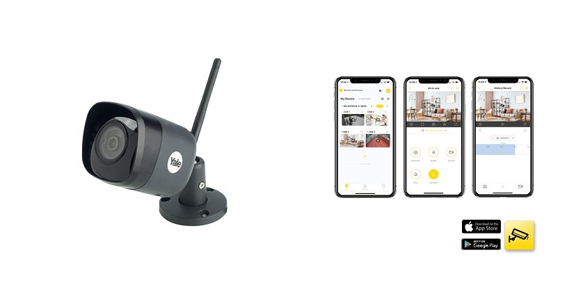 Yale Smart Home WIFI Outdoor Standalone CCTV Camera 4MP,, 56% OFF