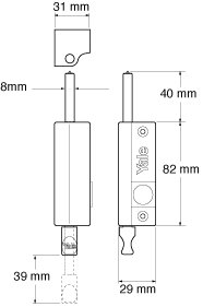 P124 - Multi purpose door bolt | Yale